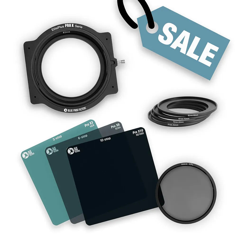 ELITE CREATIVE PRO X 3 ND Filter Kit + CPL – Blue Frog Filters